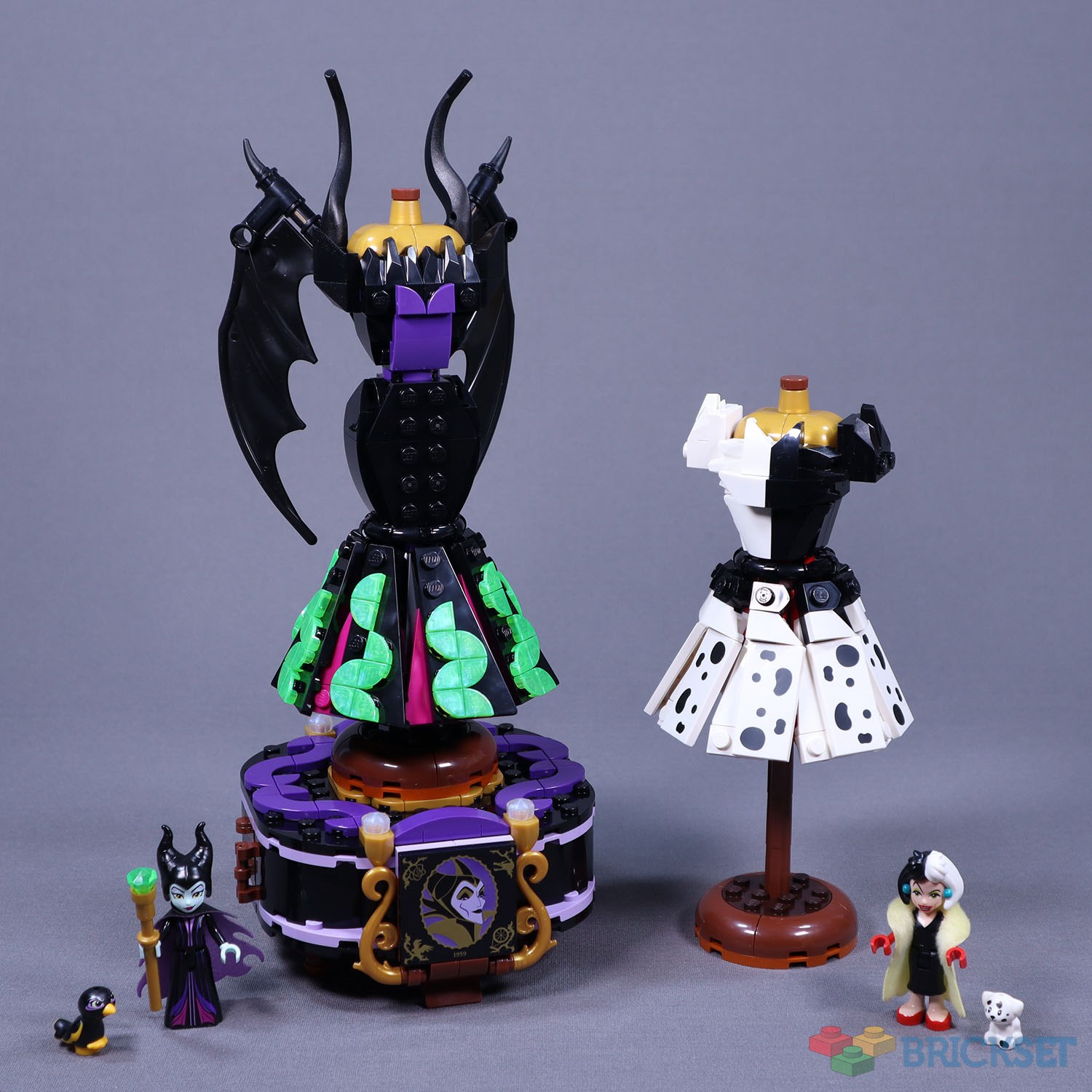 LEGO 43262 Maleficent's and Cruella De Vil's Dresses review | Brickset