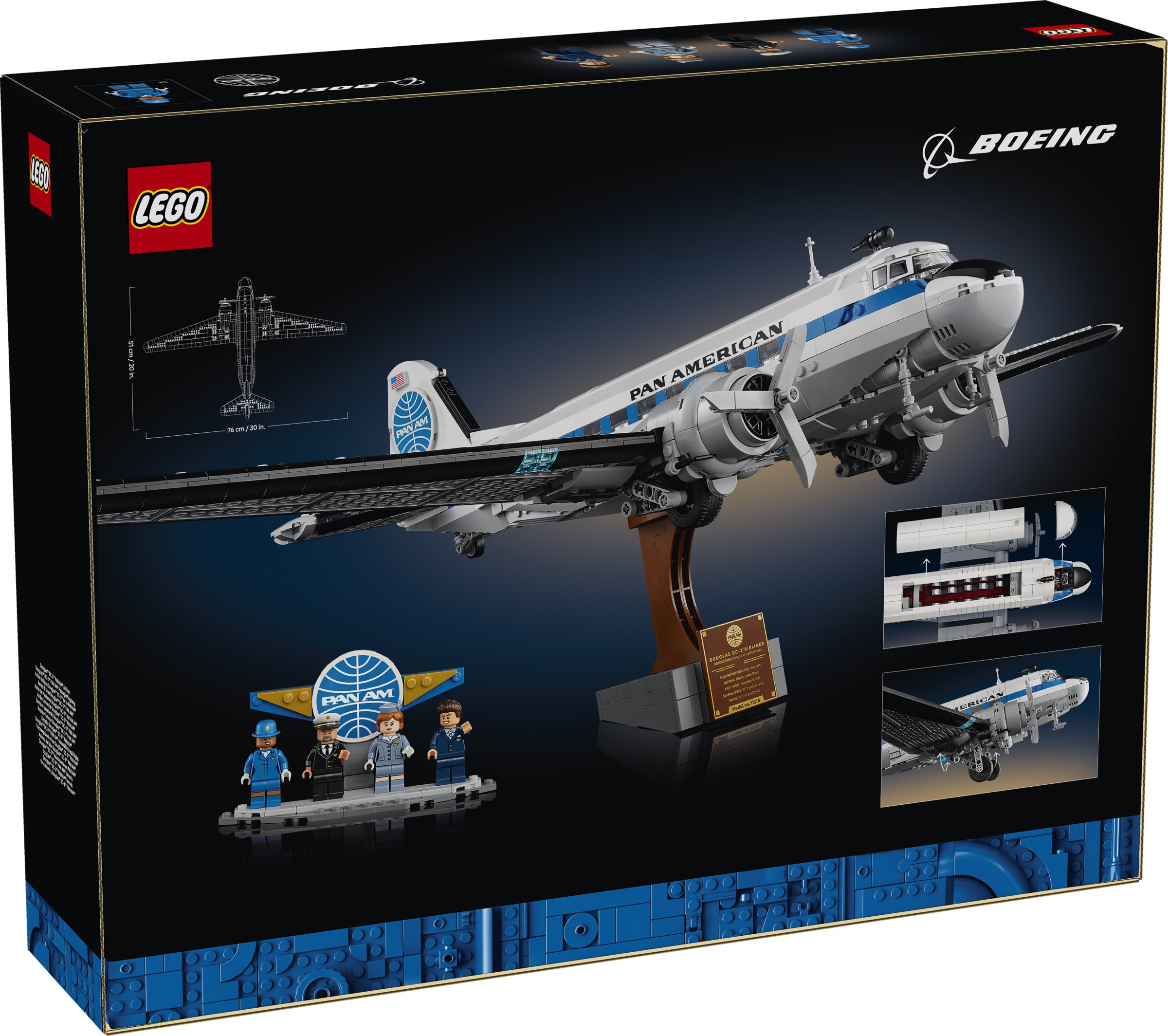 LEGO Icons 11378 Douglas DC-3 PAN AM Airliner revealed! | Brickset