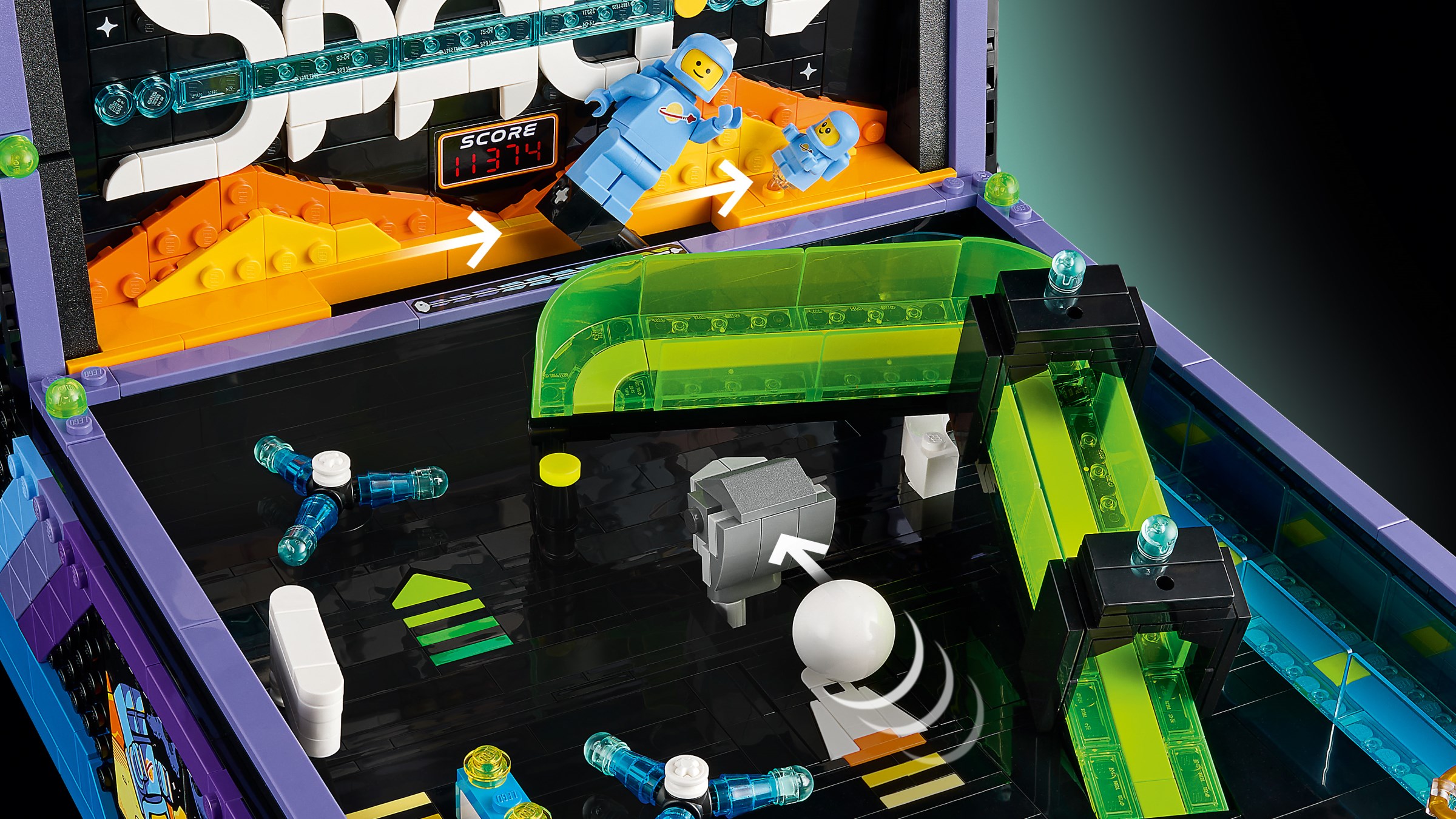 LEGO 11374 Arcade Pinball Machine revealed, with new Classic Space ...