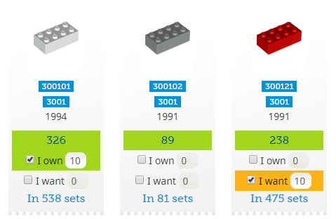 New feature: record your loose parts collection | Brickset: LEGO set ...