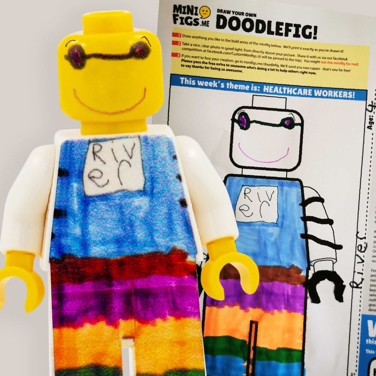 Doodle a key worker minifigure competition | Brickset