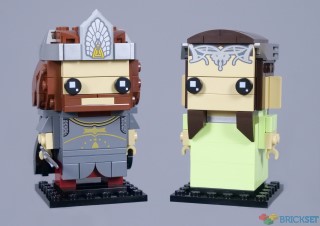 LEGO BrickHeadz 40632 Aragorn & Arwen review | Brickset