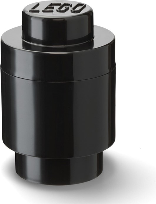 LEGO 5007000 1 Stud Round Storage Brick Black | Brickset
